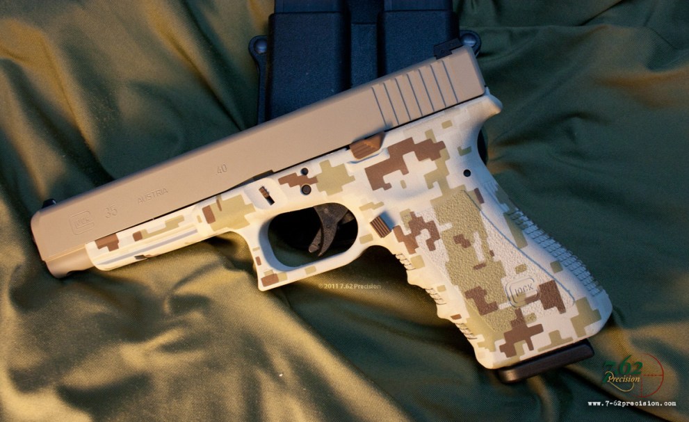 Digital Camouflage Finishes | 7.62 Precision Custom Firearm Finishes