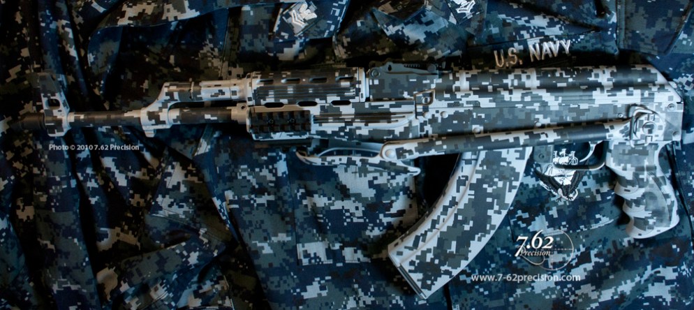 Digital Camouflage Finishes | 7.62 Precision Custom Firearm Finishes