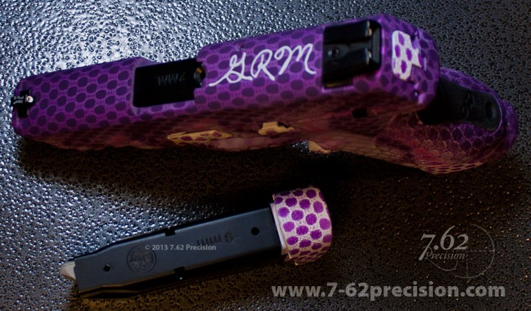 Purple Snakeskin S&W M&P 9mm | 7.62 Precision Custom Firearm Finishes