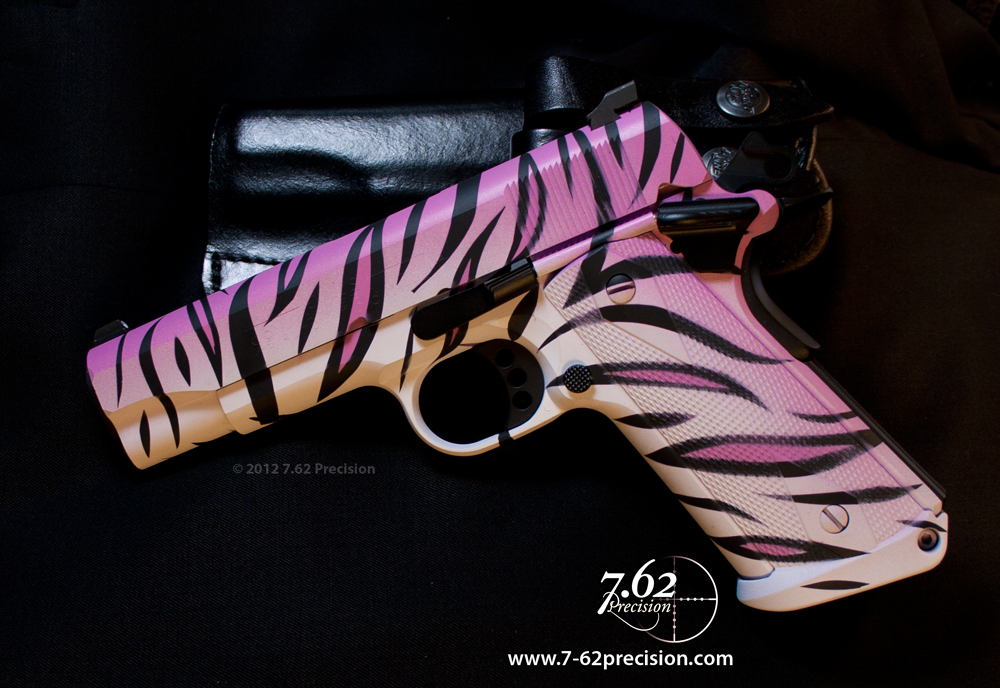 Pink Siberian Tiger | 7.62 Precision Custom Firearm Finishes