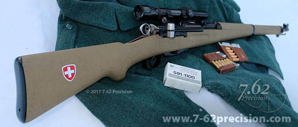 K31_Swiss-Stock-finish-scope-mount | 7.62 Precision Custom Firearm Finishes